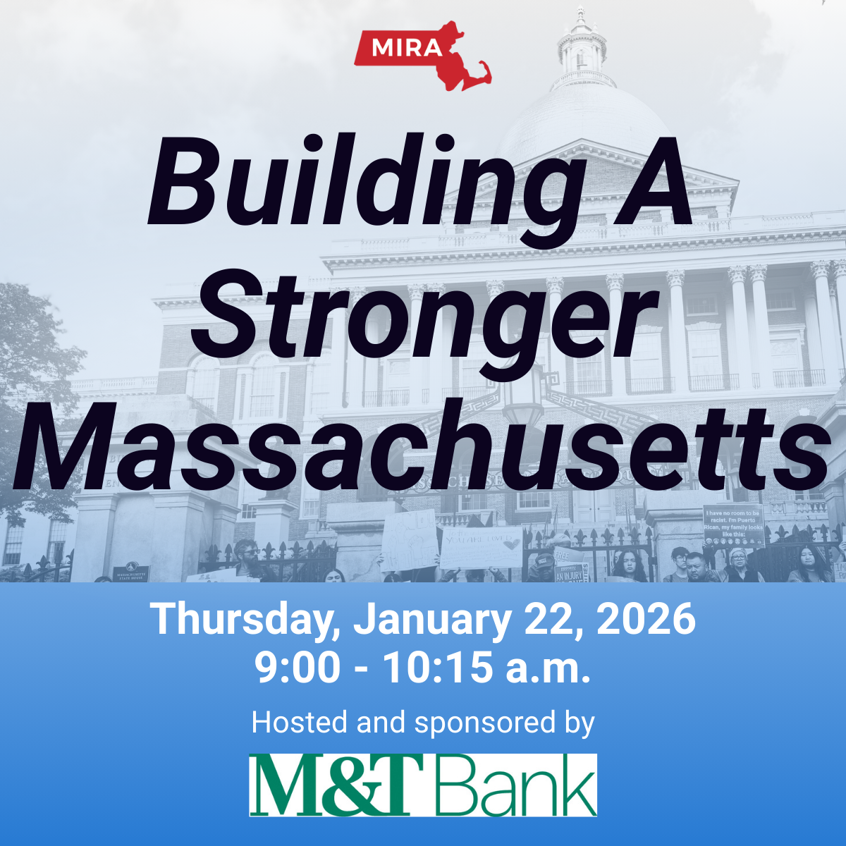 Building A Stronger Massachusetts - January 22, 2026 - MIRA Coalition